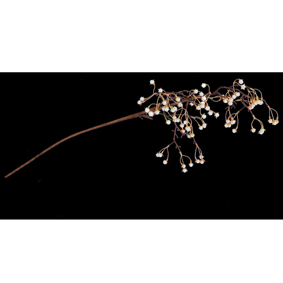 32" Artificial Pearl Berry Stem -White/Brown | Christmas Berries ...