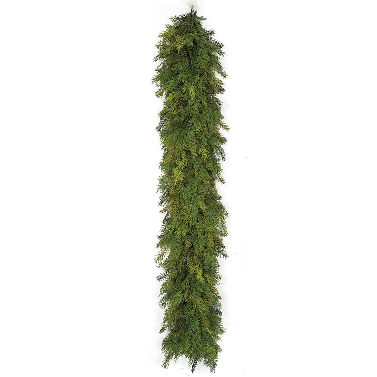 PE Artificial Natural Touch Mixed Cedar & Pine Garland -2 Tone Green ...