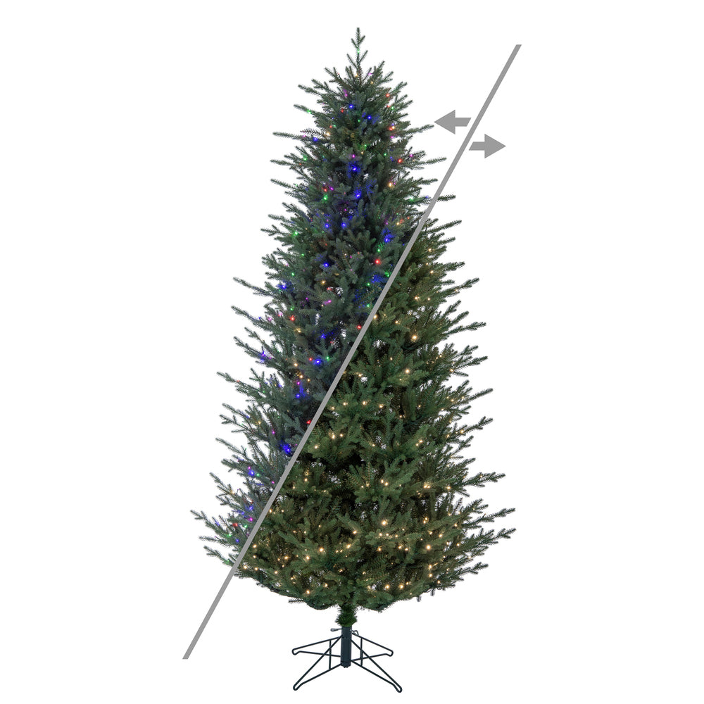 5'6" PE Slim Itasca Fraser Artificial Christmas Tree, Micro LED Pre-Lit ...
