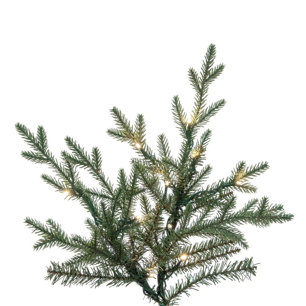 4'6" PE Slim Itasca Fraser Artificial Christmas Tree, Micro LED Pre-Lit ...