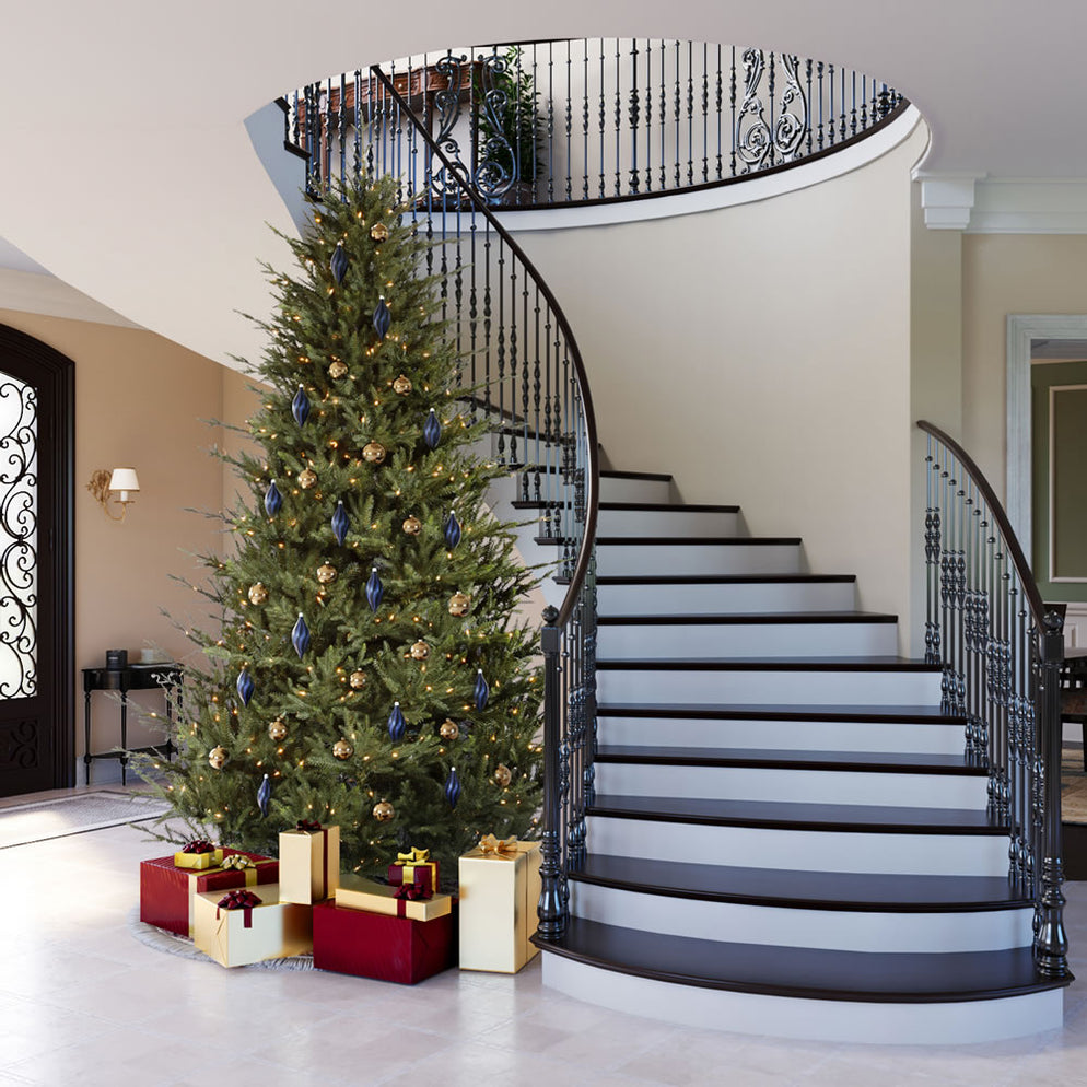 15'Hx110"W PE Itasca Fraser Artificial Christmas Tree, Unlit -Green ...