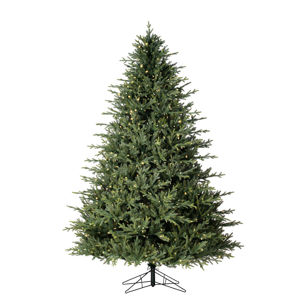 8'6"Hx70"W PE Itasca Fraser Artificial Christmas Tree, LED Pre-Lit ...