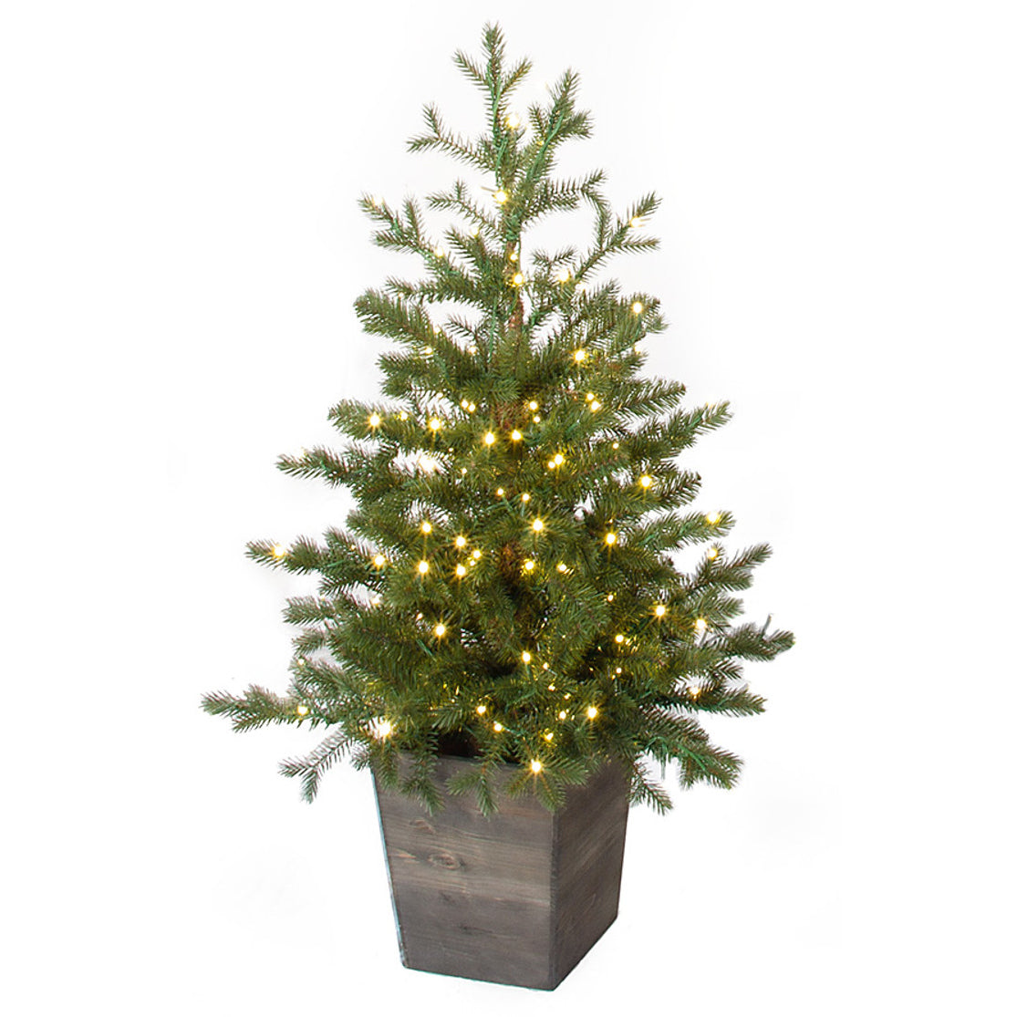 3'Hx25"W PE Western Hemlock Artificial Christmas Tree — Silks Are Forever