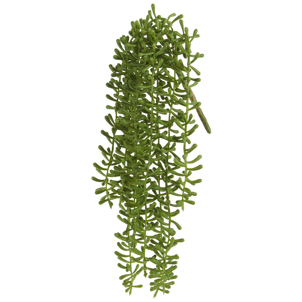 12" UV-Resistant Outdoor Artificial Hanging Senecio Succulent Stem ...