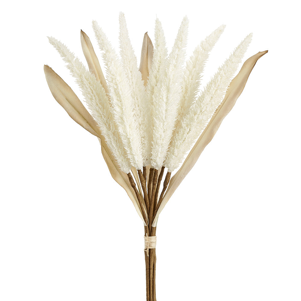 17" Artificial Foxtail Flower Stem Bundle -Cream | Meadow & Wild Stem ...
