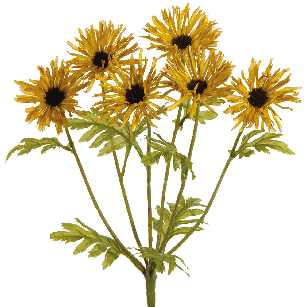 19" Silk Spider Mum Flower Bush -Rust | Mum Flowers — Silks Are Forever