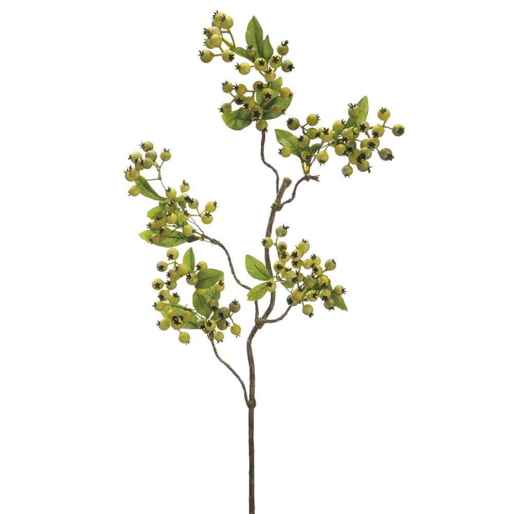 22" Berry Artificial Stem -Green | Berry Stems | SilksAreForever.com ...