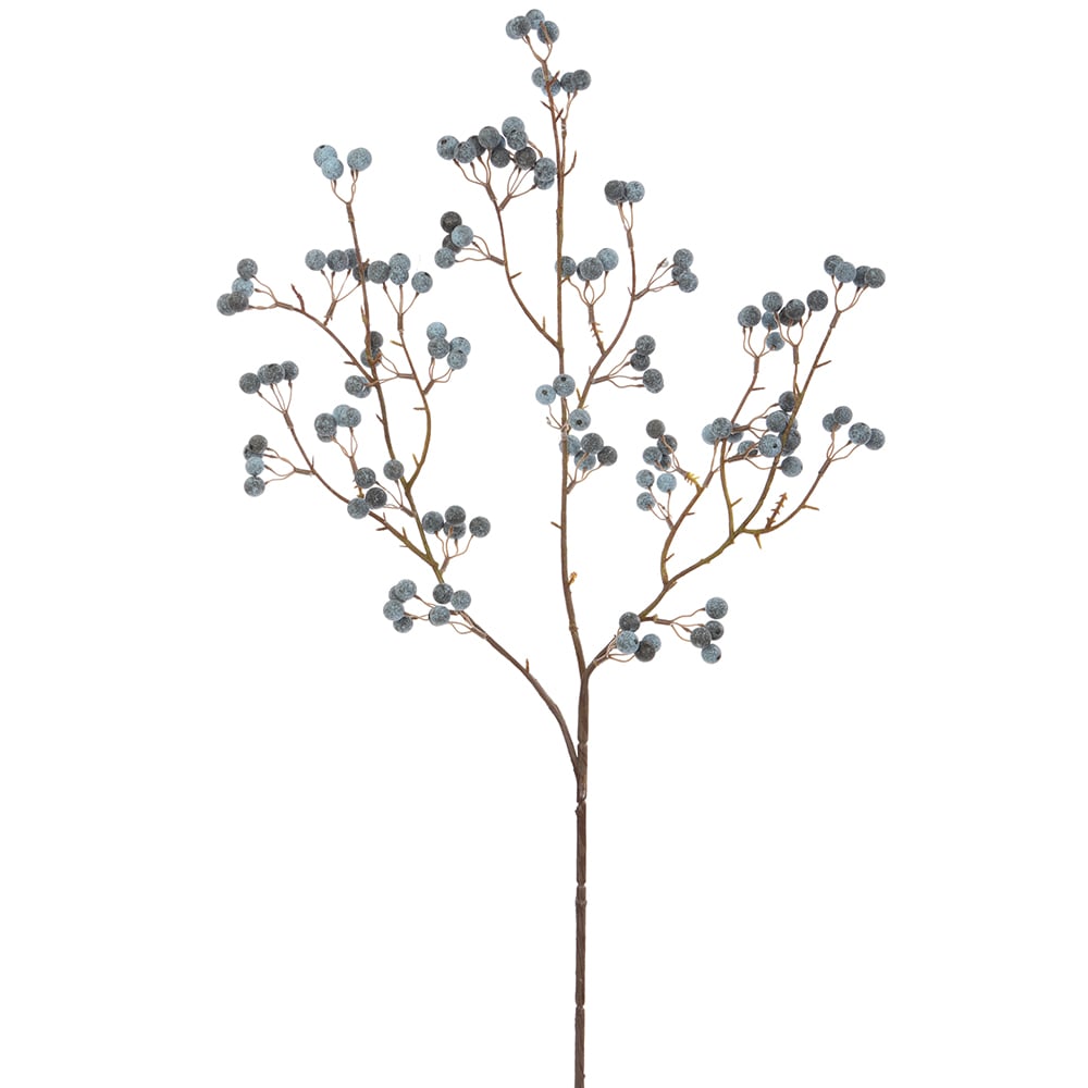 30.5" Artificial Berry Stem -Blue | Berry Stems | SilksAreForever.com ...
