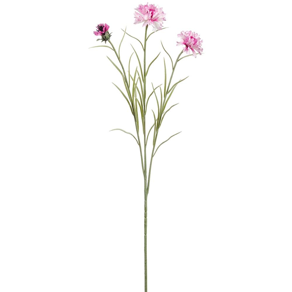 25.5" Silk Cornflower Flower Stem -Lavender | Cornflower Stem — Silks ...