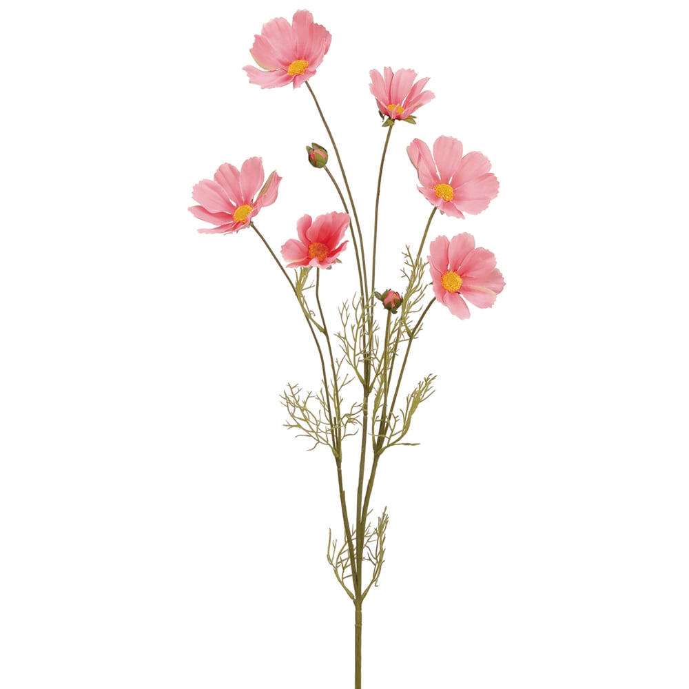 36" Cosmos Silk Flower Stem -Pink | Cosmos Stem | SilksAreForever.com ...