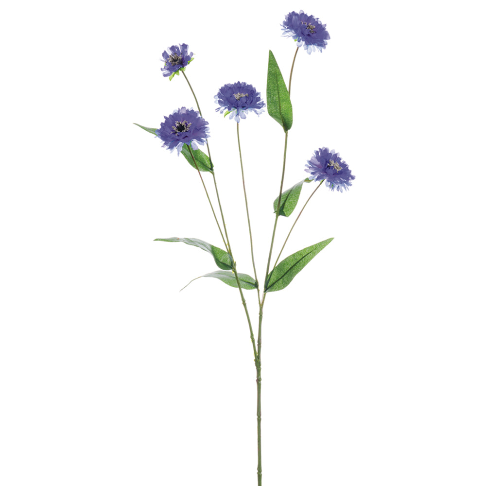 26" Silk Cornflower Flower Spray -Delphinium Blue | Cornflower Stem ...