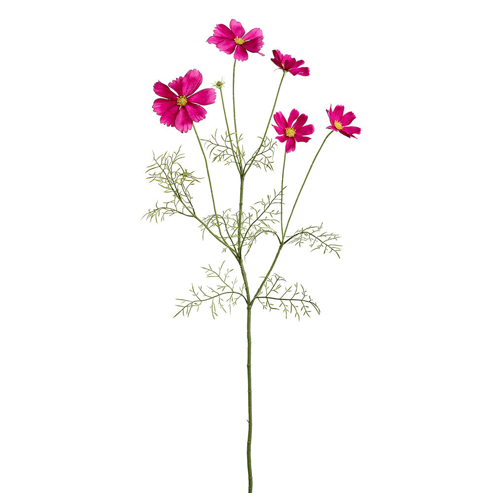 35" Cosmos Silk Flower Stem -Beauty | Cosmos Stem — Silks Are Forever