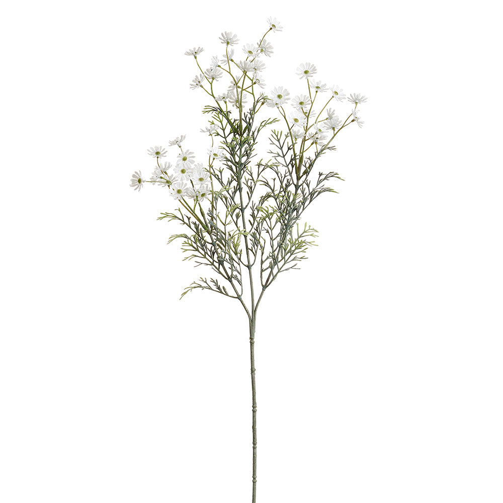 26.5" Marguerite Daisy Silk Flower Stem -White | Daisy Stem — Silks Are ...