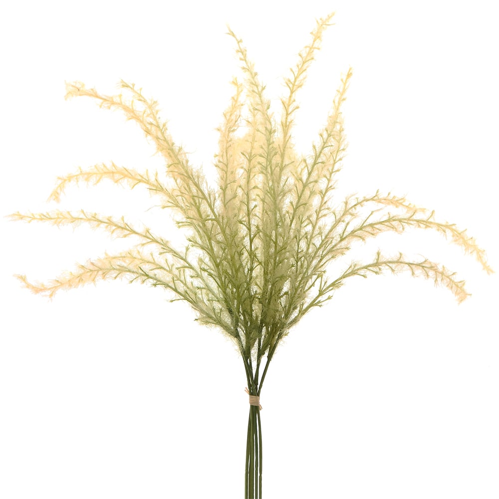 18" Artificial Reed Grass Stem -Cream/Green | Ornamental Grass Stems ...