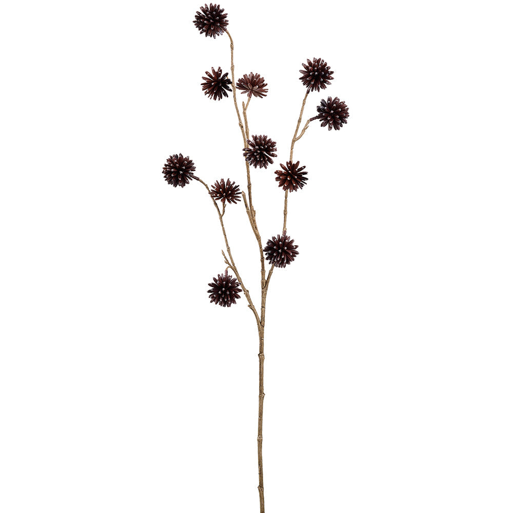 39" Xi Shu Happy Tree Pod Artificial Flower Stem -Brown — Silks Are Forever