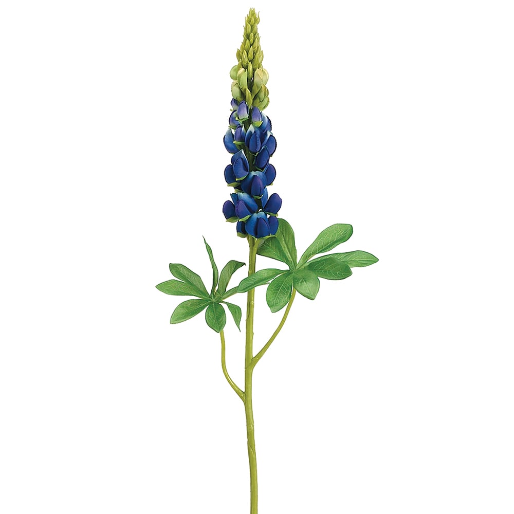 33" Silk Lupine Flower Spray -Blue/Green | More Spray Varieties — Silks ...