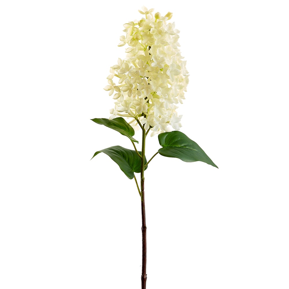 27" Real Touch Silk Lilac Flower Stem -Cream | Lilac Stem — Silks Are ...