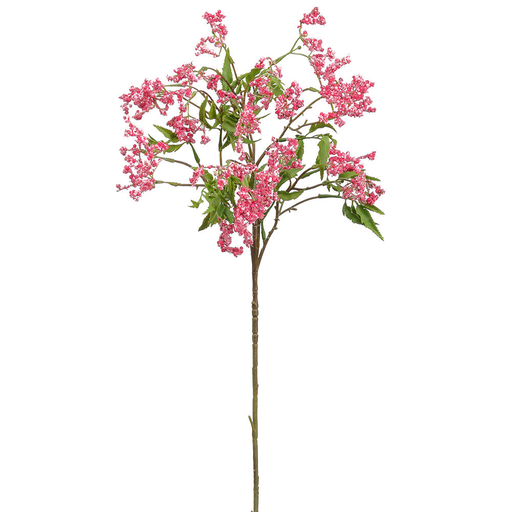 28" Crape Myrtle Silk Flower Stem -Dark Pink | Blossom Stem — Silks Are ...