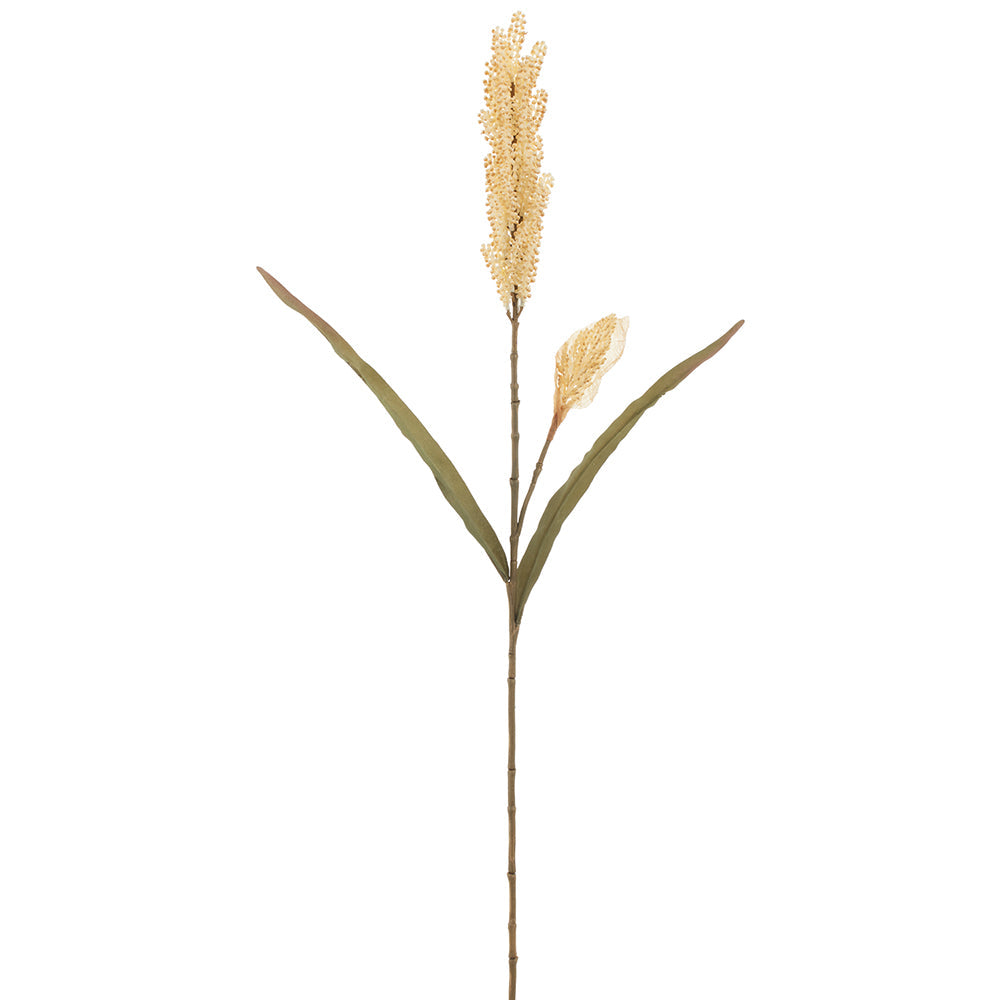 33" Millet Grass Artificial Flower Stem -Cream | Meadow & Wild Stem ...