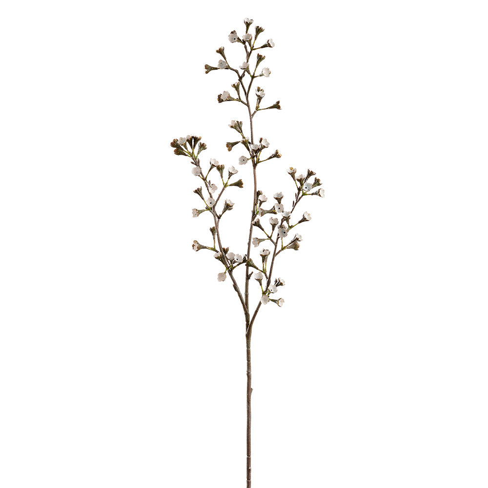 33" Artificial Flowering Pod Stem -Brown | Blossom Stem — Silks Are Forever