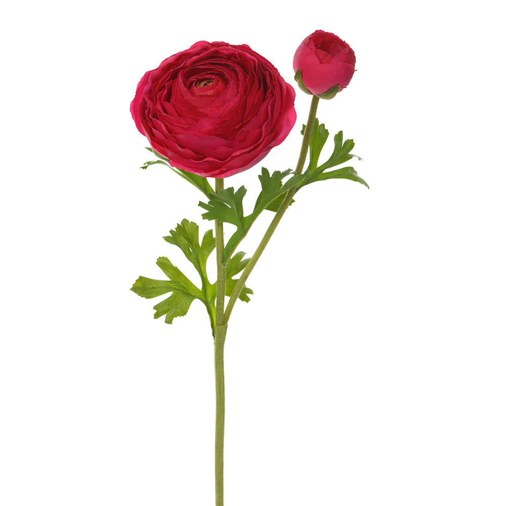 22" Real Touch Silk Ranunculus Flower Stem -Beauty | Ranunculus Stem ...