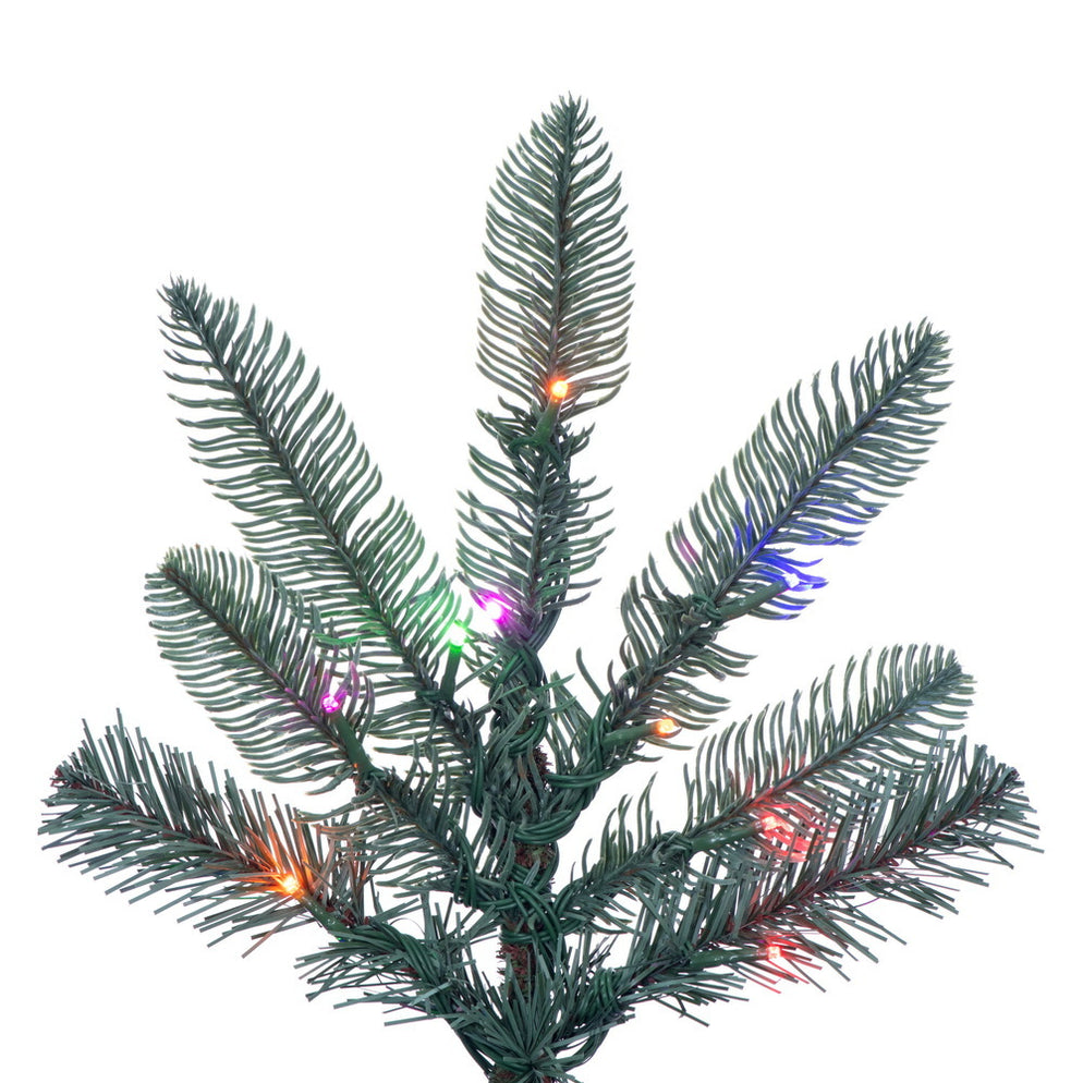 12' PE Alberta Blue Spruce Artificial Christmas Tree, Micro LED Pre-Lit ...