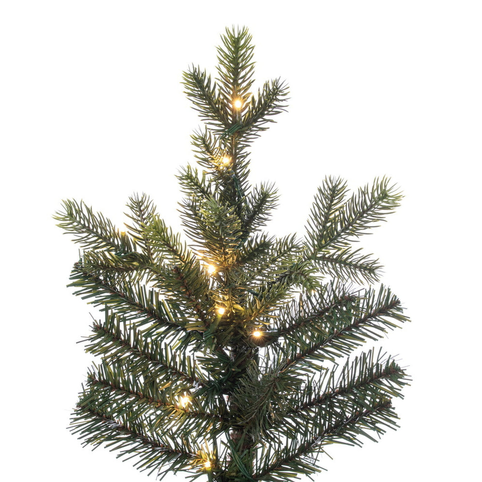 7'6" PE Slim Welch Fraser Artificial Christmas Tree, Micro LED Pre-Lit ...