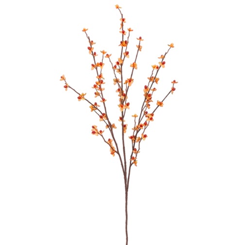 32" Artificial Bittersweet Berry Spray -Orange/Yellow | Fall Berries ...