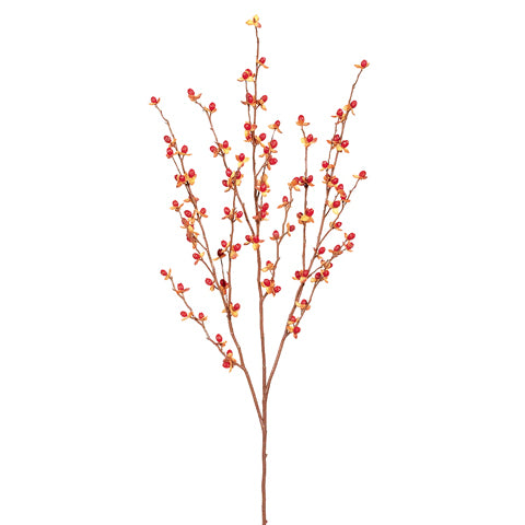 32" Artificial Bittersweet Berry Spray -Red/Orange | Fall Berries ...