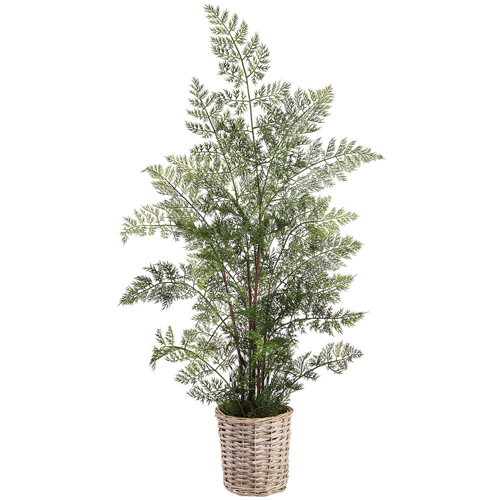 45" Hen And Chicken Fern Artificial Plant w/Basket -Green — Silks Are ...