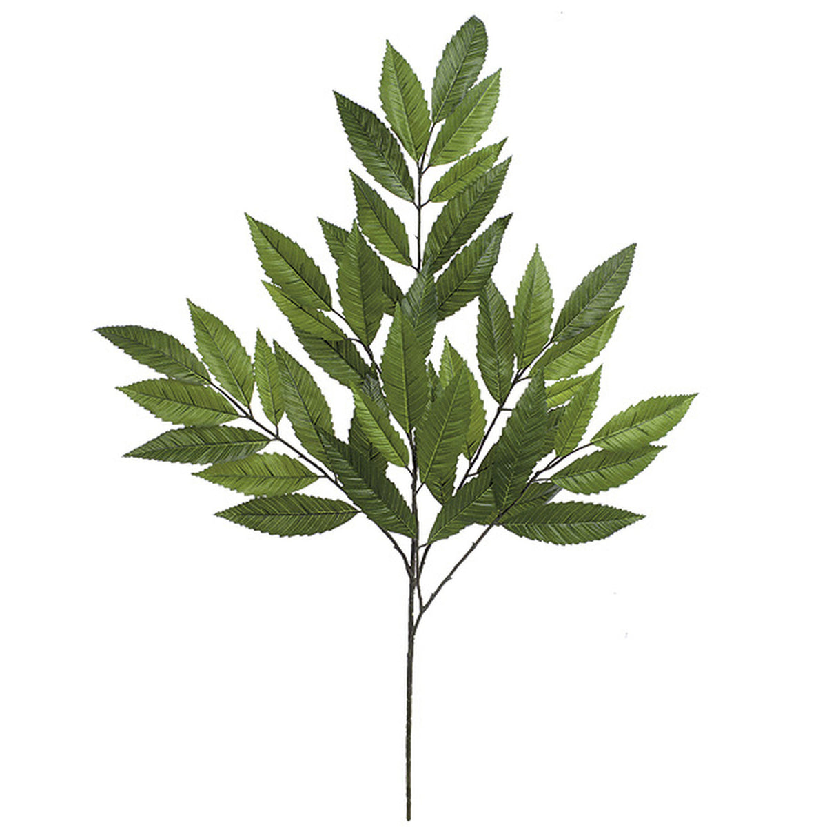 32" Silk Chestnut Leaf Branch Stem -Green | Tree Branch Stems — Silks ...