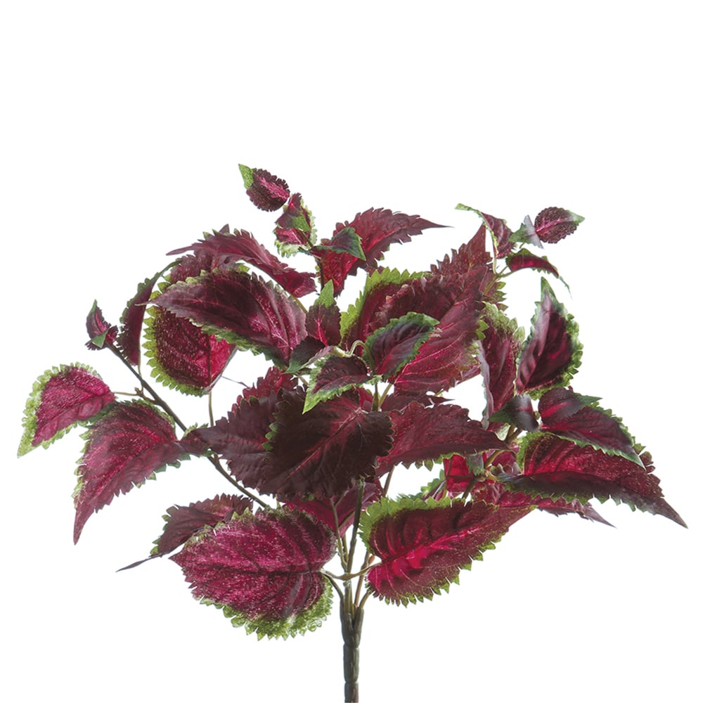 Outdoor UV-Resistant Artificial Coleus Plant -Burgundy/Green - SALE ...