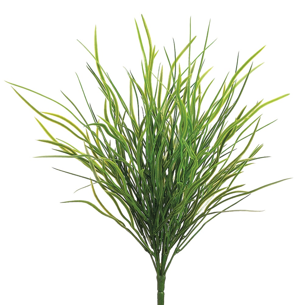 18" Wild Willow Grass Silk Plant -204 Leaves -Dark Green — Silks Are ...