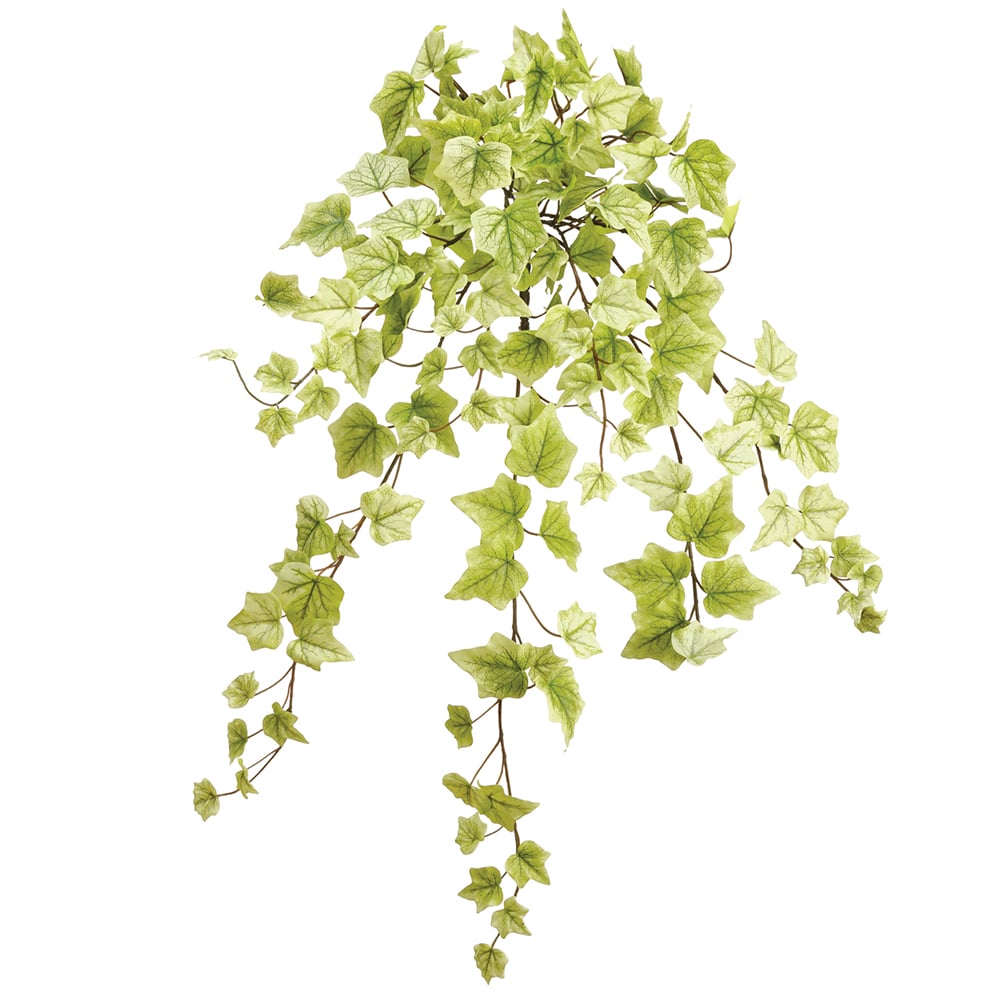 28" One-Piece Construction Ivy Silk Hanging Plant -Cream/Green — Silks ...