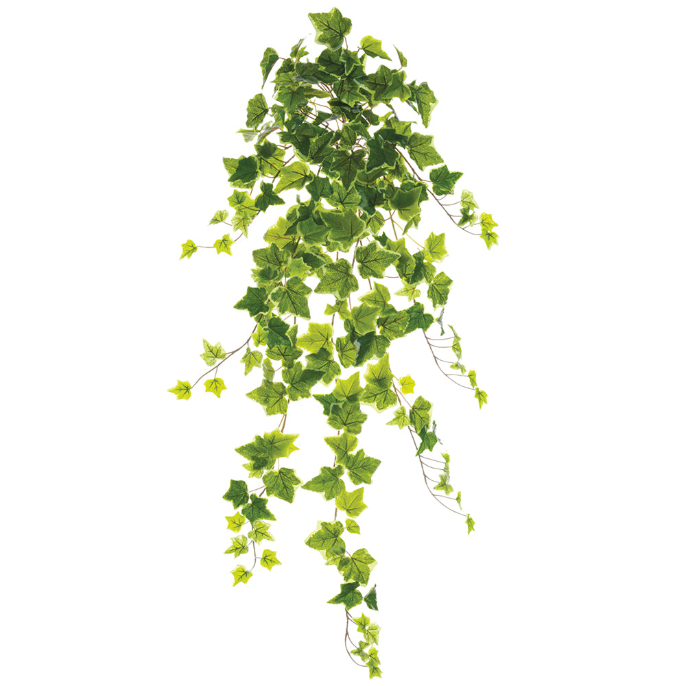 34" One-Piece Construction Ivy Silk Hanging Plant -Variegated — Silks ...