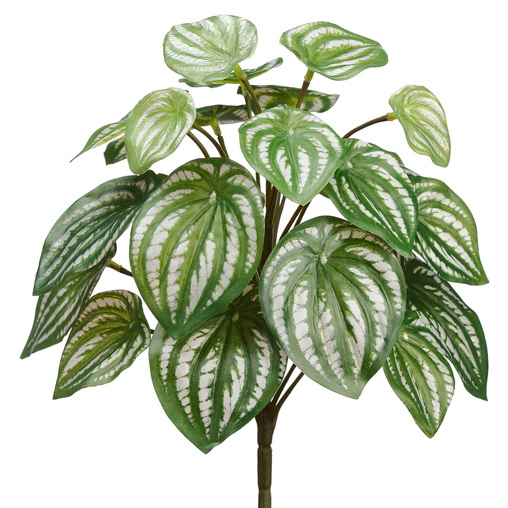 12" Silk Watermelon Leaf Plant -Green/Silver | SilksAreForever.com — Silks Are Forever