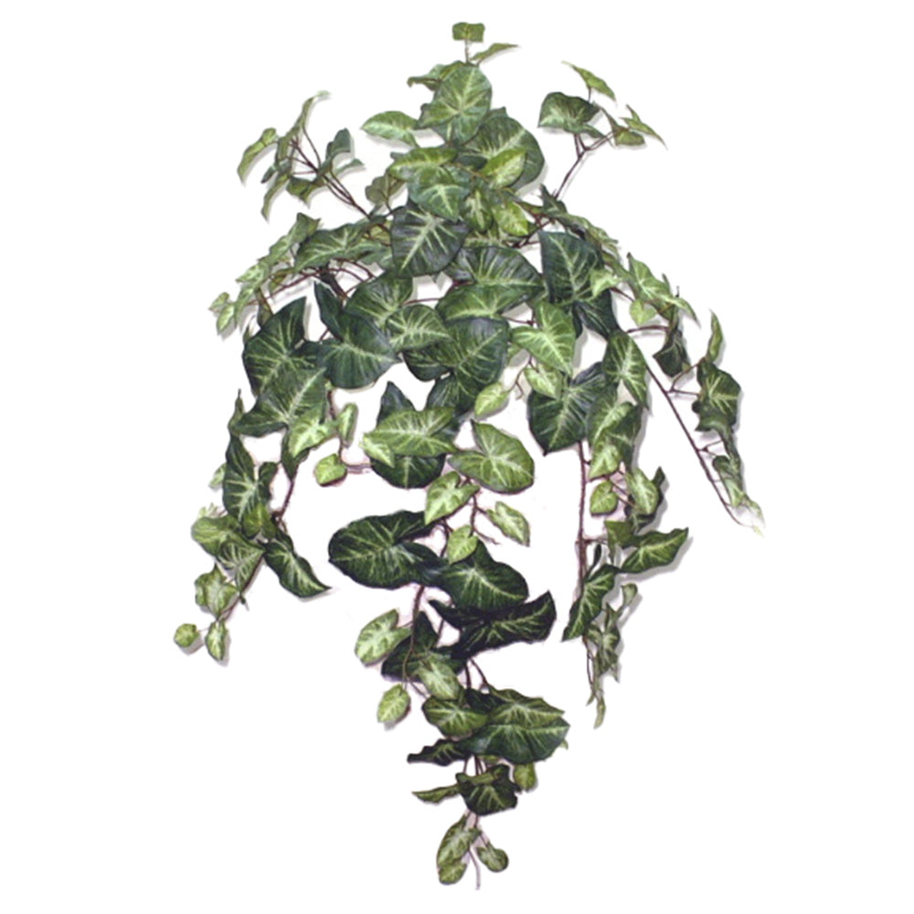 30" Hanging Silk Puff Nephthytis Leaf Plant -Green — Silks Are Forever