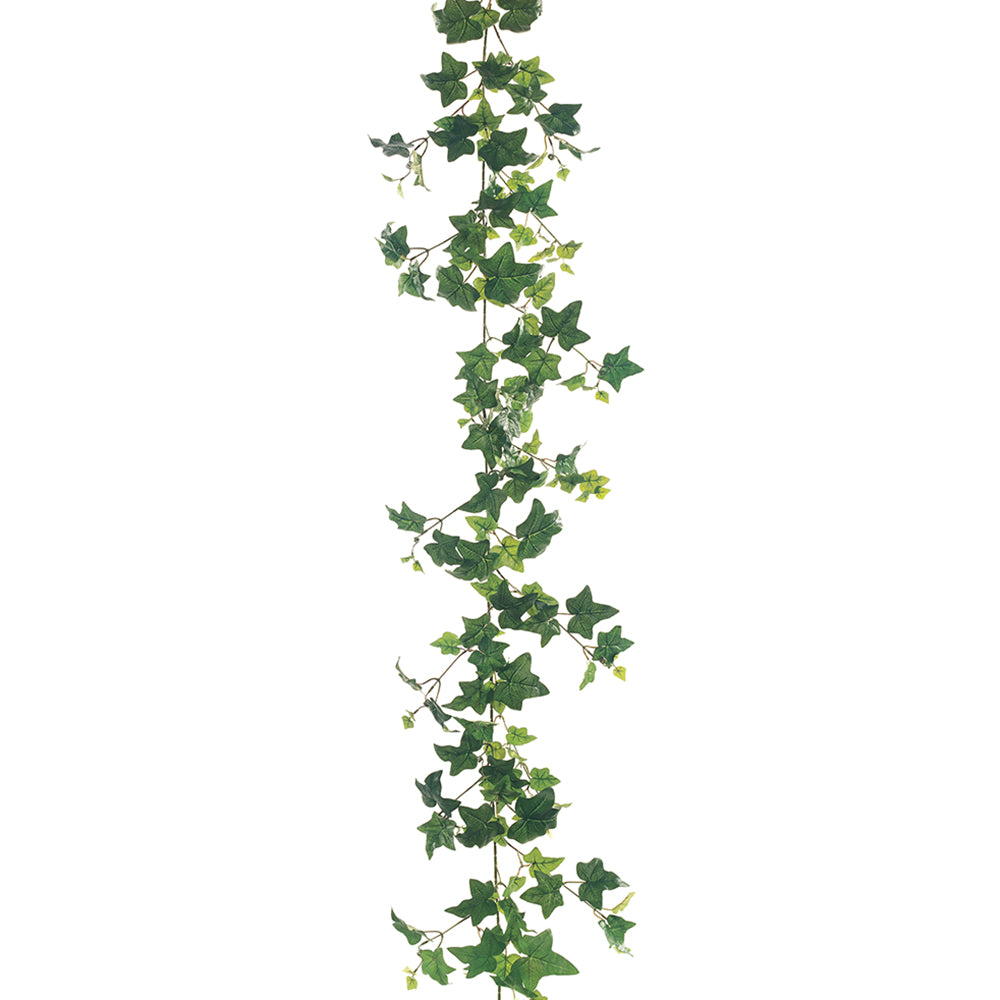 6' Needlepoint Ivy Silk Garland -Green | Ivy Garland — Silks Are Forever