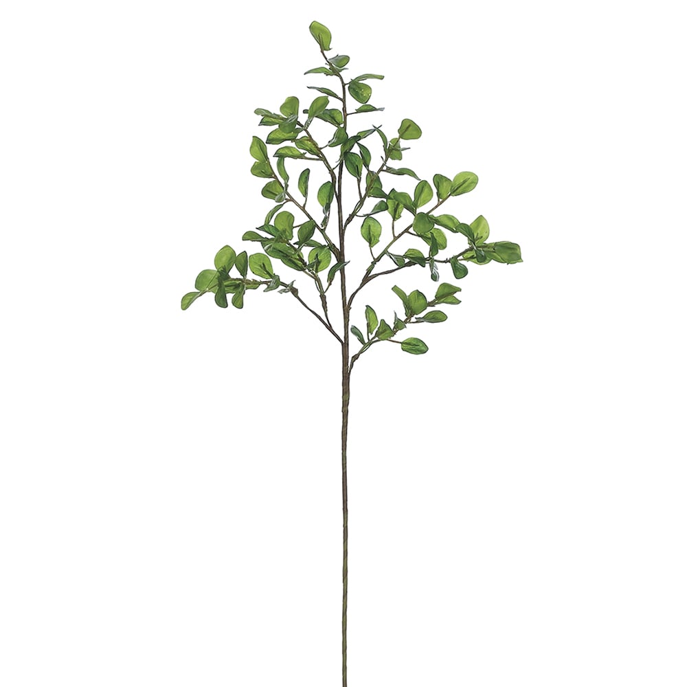 22" Silk Button Leaf Stem -Green | Everyday & Garden Stems — Silks Are ...