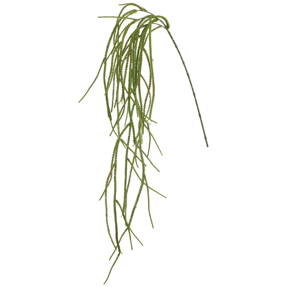 Outdoor UV-Resistant Artificial Hanging Clubmoss Stem -Green/Brown ...