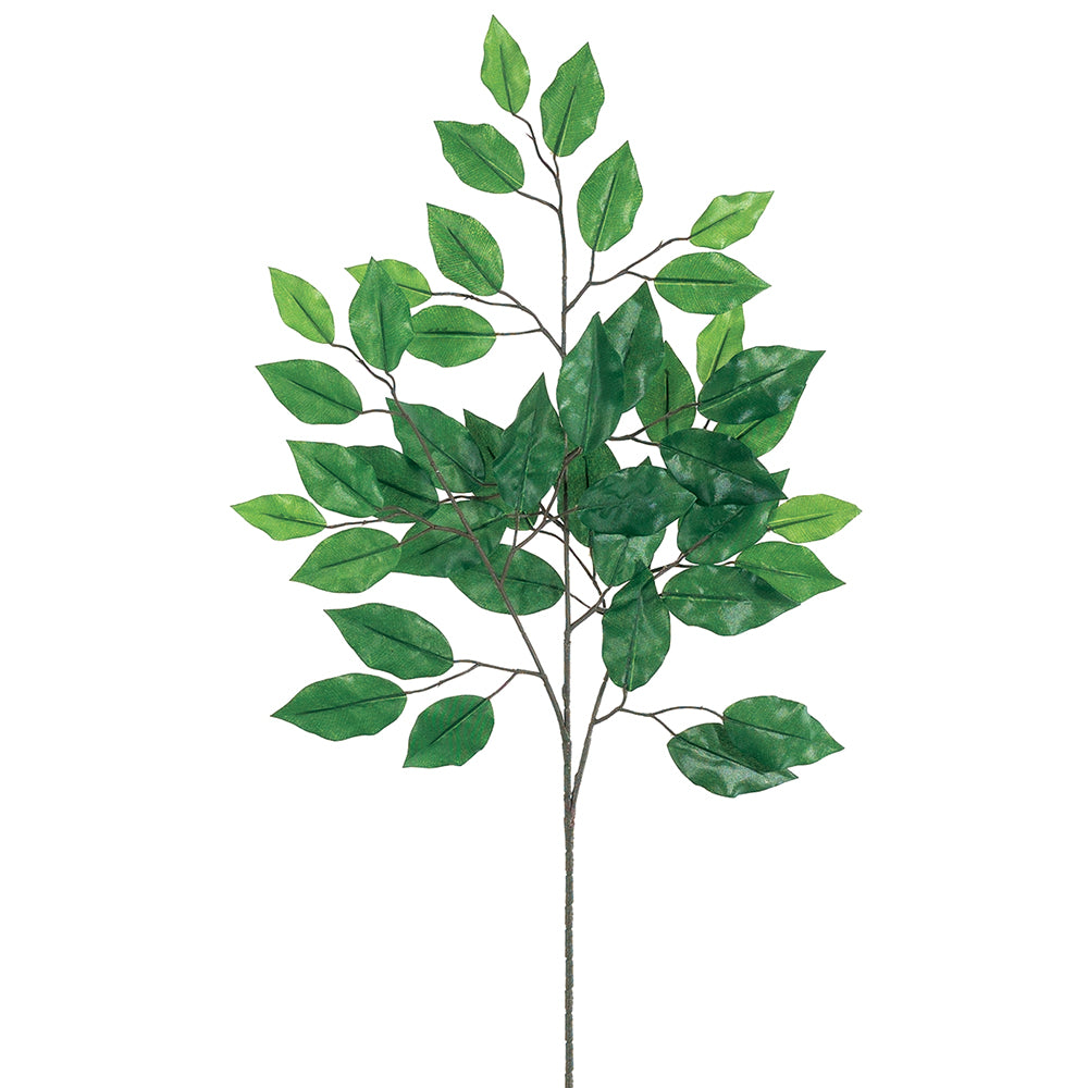 24" Silk Deluxe Ficus Stem -2 Tone Green | Tree Branch Stems — Silks ...