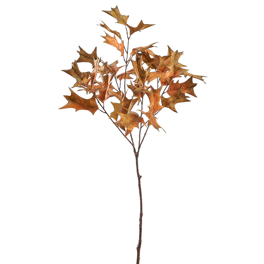 32.25" Silk Holly Leaf Stem -Moss/Toffee | Tree Branch Stems — Silks ...