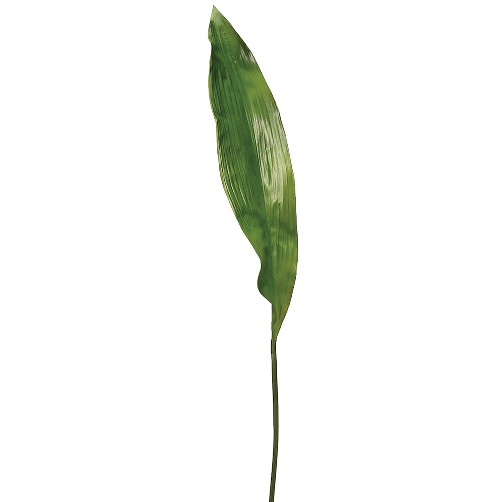 36" Silk Apista Leaf Stem -Green | Tropical & Leaf Stems — Silks Are ...