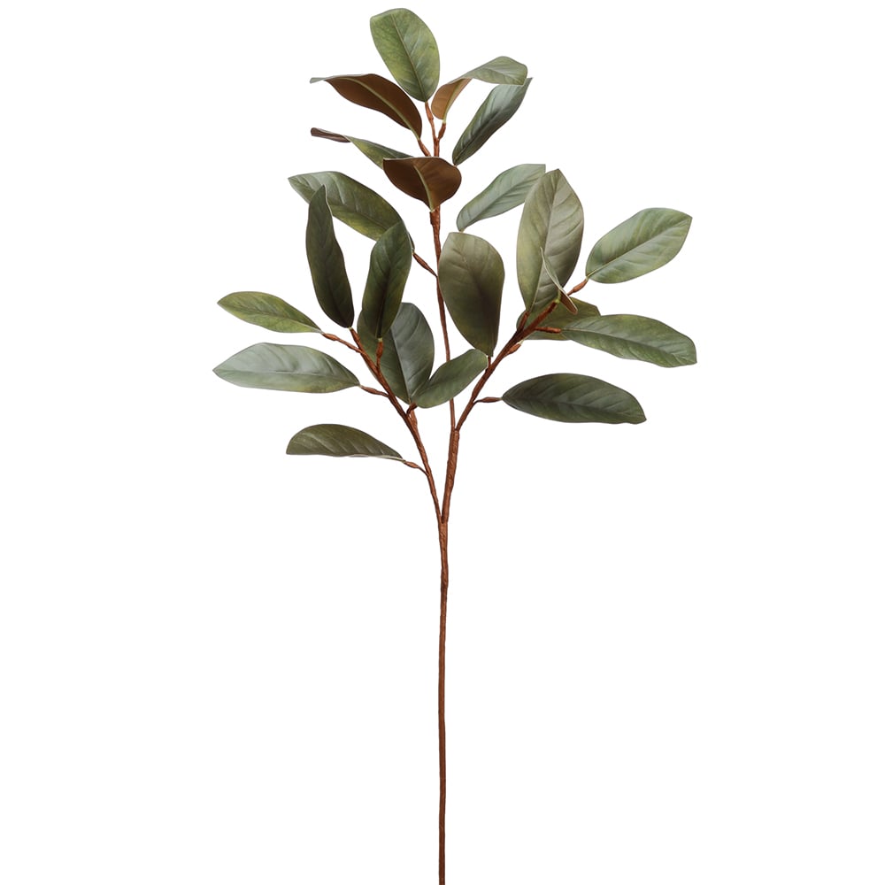 32" Silk Magnolia Leaf Stem -Green | Everyday & Garden Stems — Silks ...