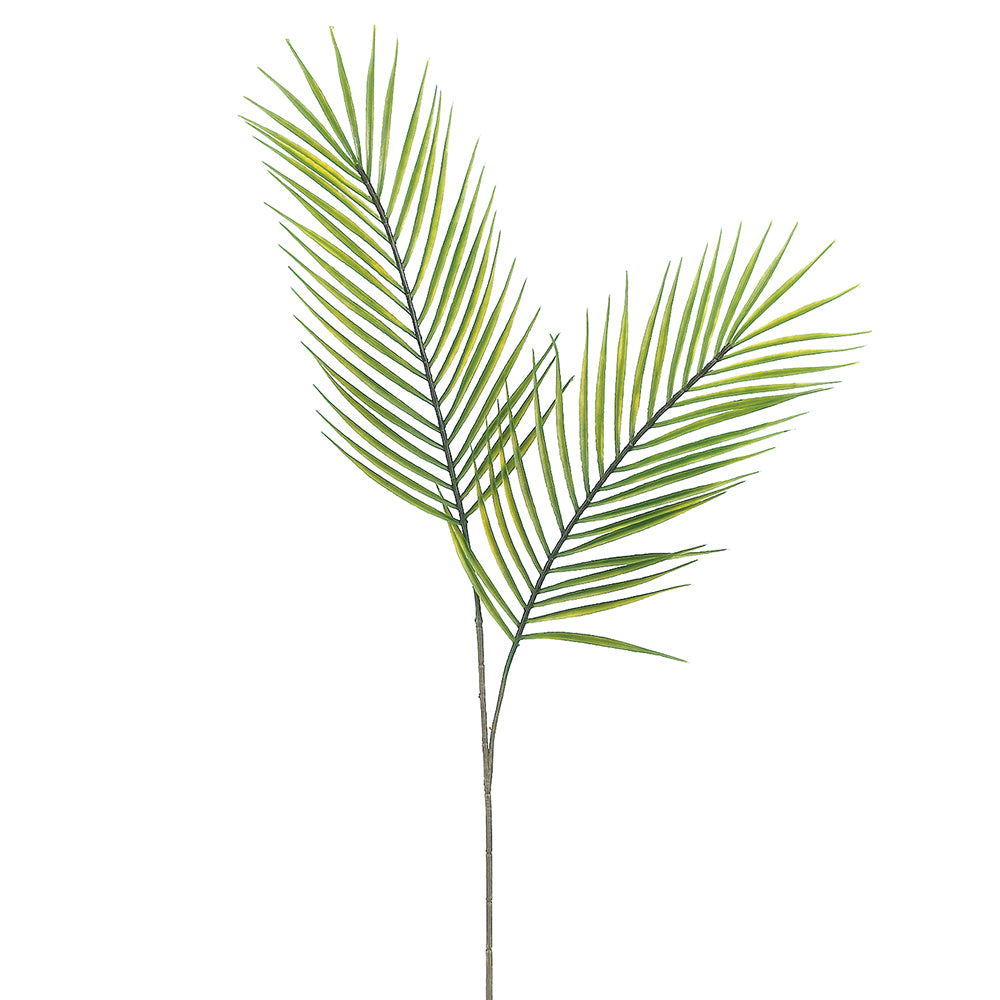 33.5" Silk Palm Stem -Green | Tropical & Leaf Stems — Silks Are Forever