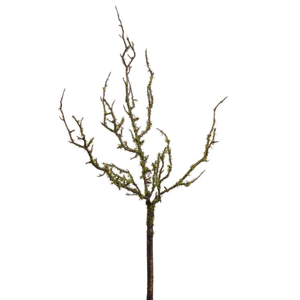 23.5" Artificial Twig With Moss Stem -Green | Twigs & Branch Stems ...