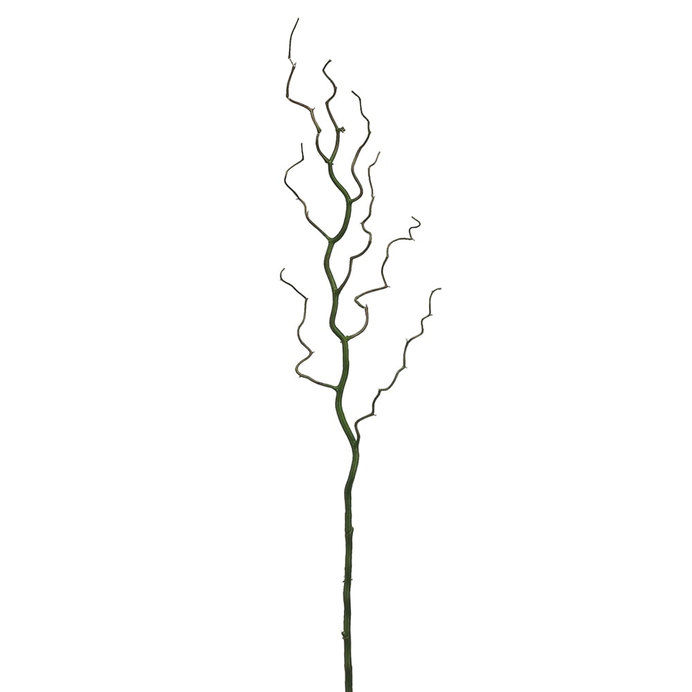 42" Artificial Coral Twig Stem -Green | Twigs & Branch Stems — Silks ...
