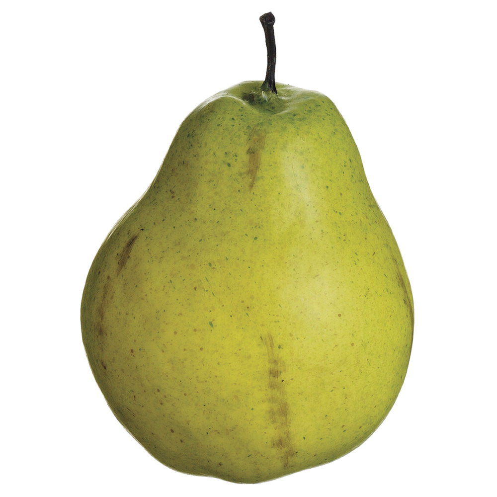 5" Artificial Weighted Natural Touch Pear -Green | Artificial Fruits ...