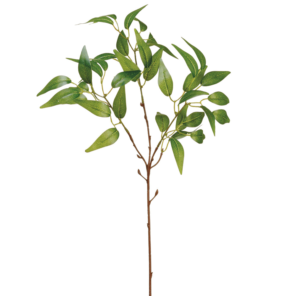 26" Silk Ruscus Leaf Stem -Green | Tree Branch Stems — Silks Are Forever