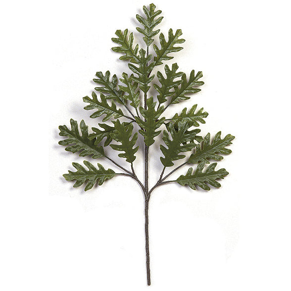 29" Outdoor UV-Proof Artificial White Oak Stem -Green — Silks Are Forever